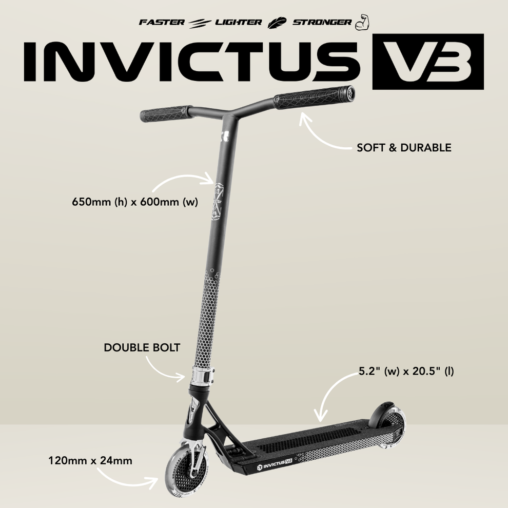 Root Industries Invictus v3 Pro Scooter - Black Mirror