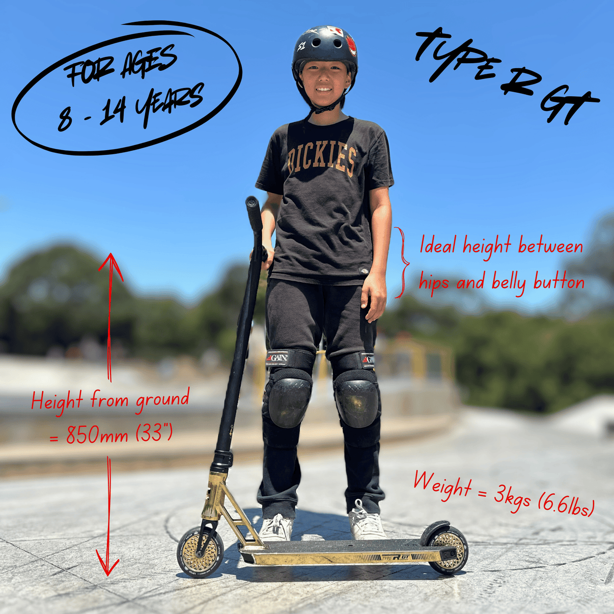 Root Industries Type R GT Pro Scooter - Gold Rush