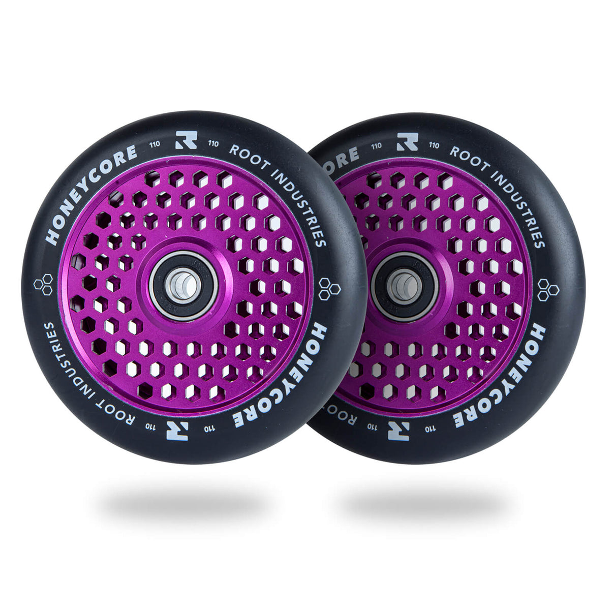 Root Industries HoneyCore 110mm Pro Scooter Wheels - Black/Purple